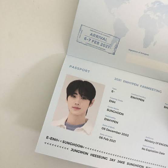 Sunghoon E-Connect Passport, Hobbies & Toys, Memorabilia & Collectibles, K-Wave on Carousell