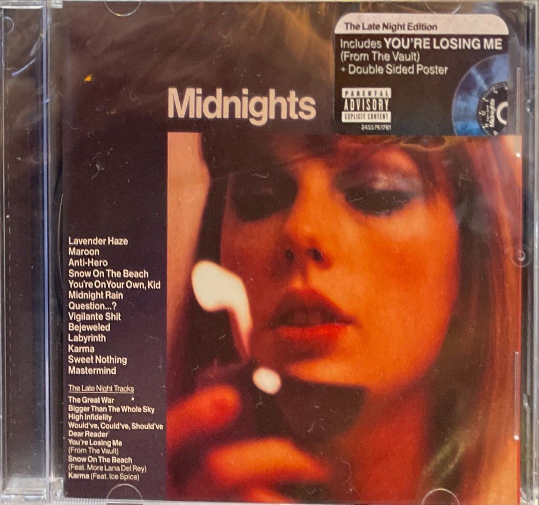 TAYLOR SWIFT: MIDNIGHTS (THE TIL DAWN EDITION), Hobbies & Toys, Music ...