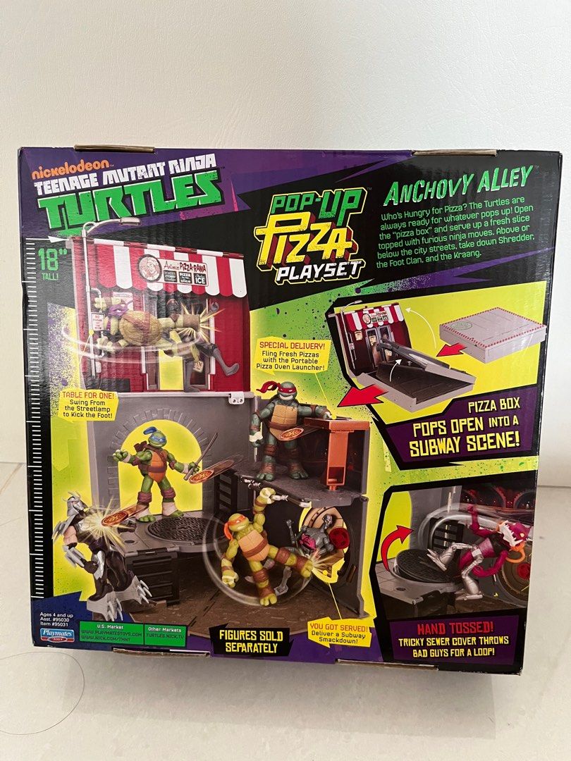 Teenage Mutant Ninja Turtles TMNT Pop Up Pizza Anchovy Alley Playset ...