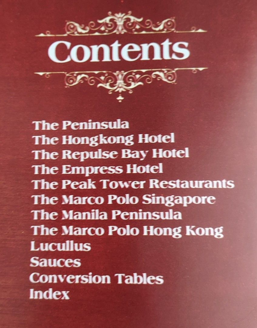The Peninsula Group Recipe Book!, Hobbies & Toys, Books & Magazines ...