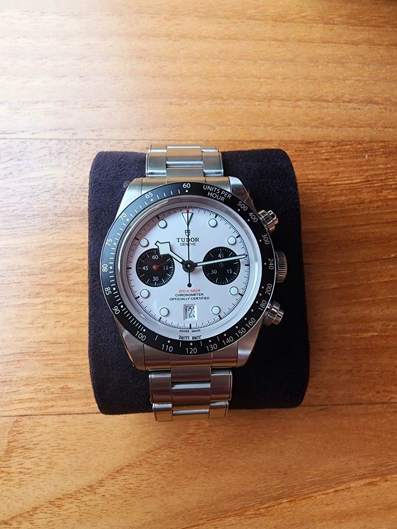 Tudor Chronograph White Panda, Luxury, Watches on Carousell