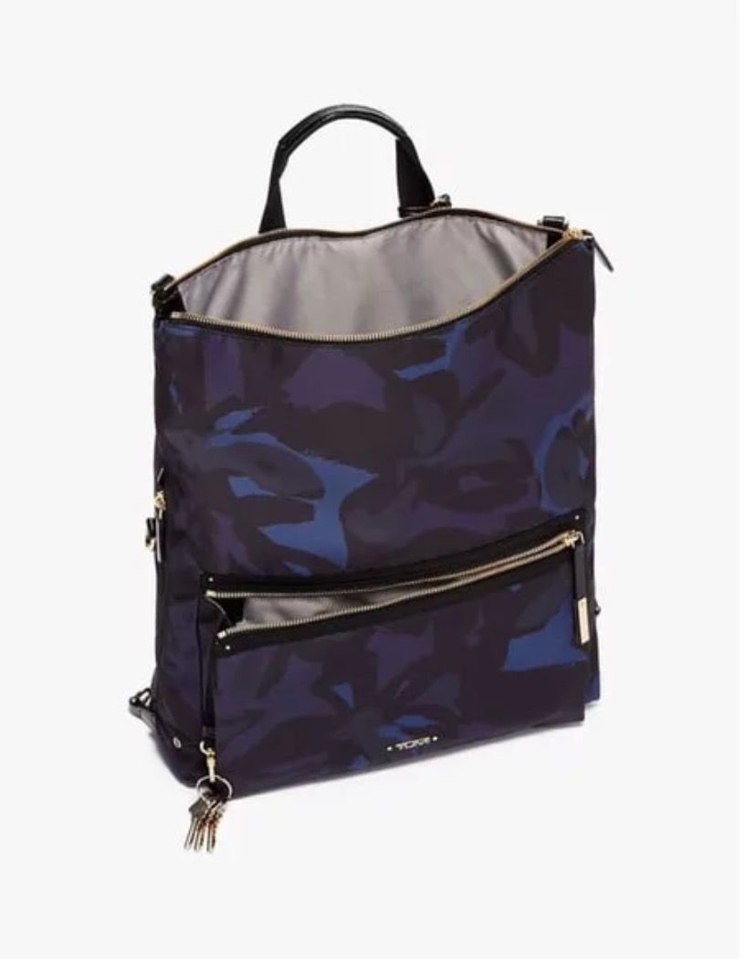 Tumi Jane Convertible Backpack (Lily Indigo), Luxury, Bags & Wallets on ...