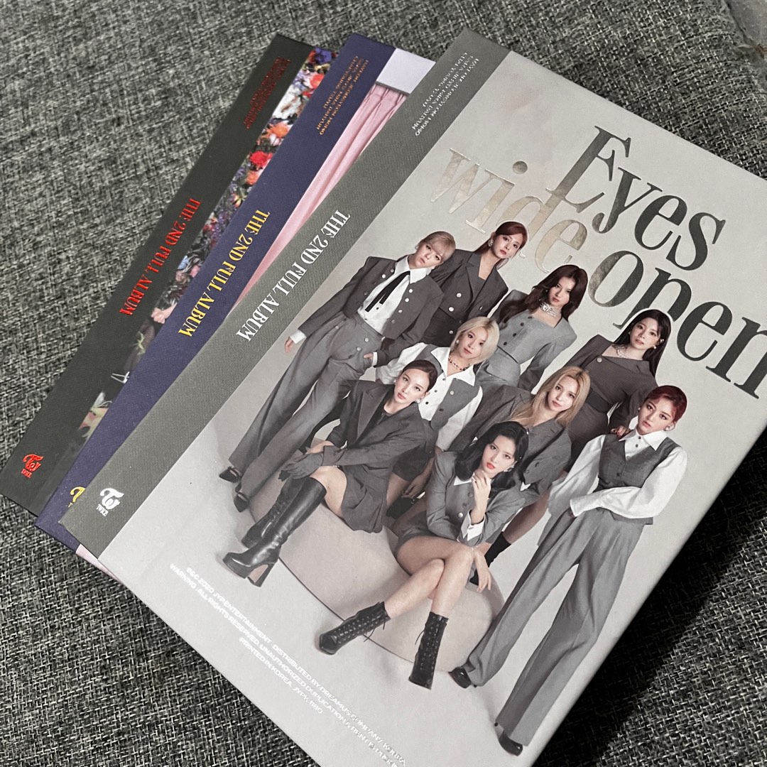 TWICE Eyes Wide Open Album (unsealed, album+cd) on Carousell
