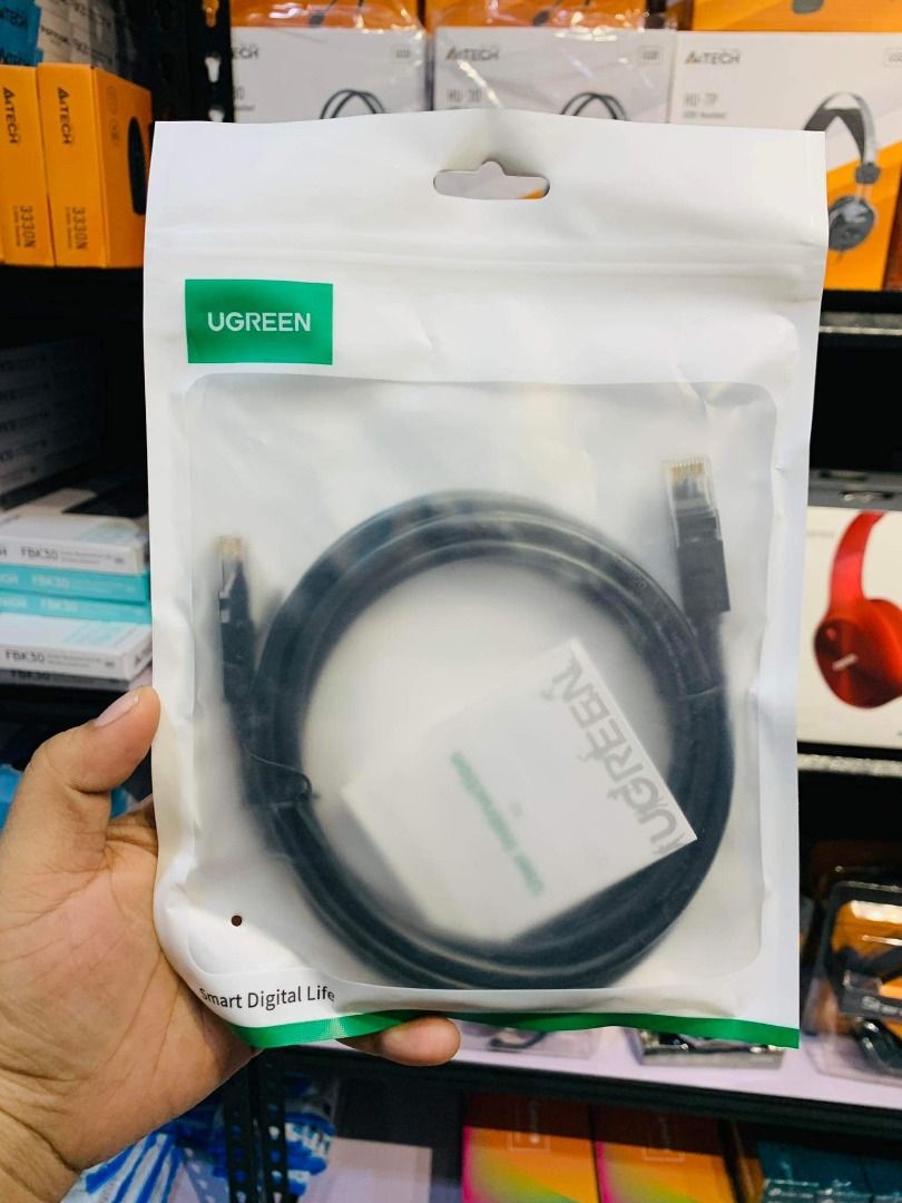 UGREEN Cat6 UTP Ethernet Cable 1000mbps RJ45 2M Black NW102 20160 ...