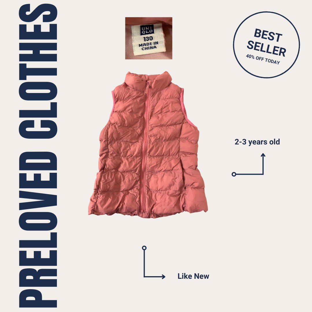 Uniqlo Puff jacket, Babies & Kids, Babies & Kids Fashion on Carousell