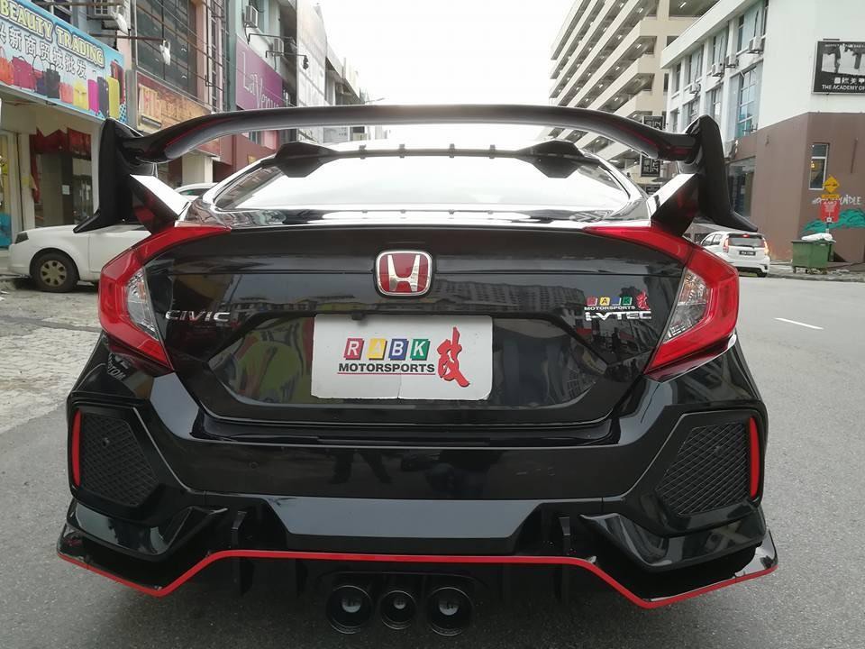 Unpainted type r spoiler, Car Accessories, Accessories on Carousell