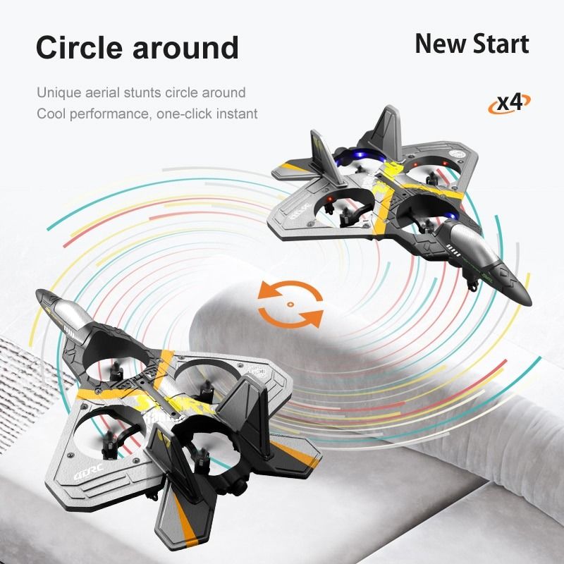 V17 RC Remote Control Airplane Drone 2.4G Gravity Sensing Remote ...