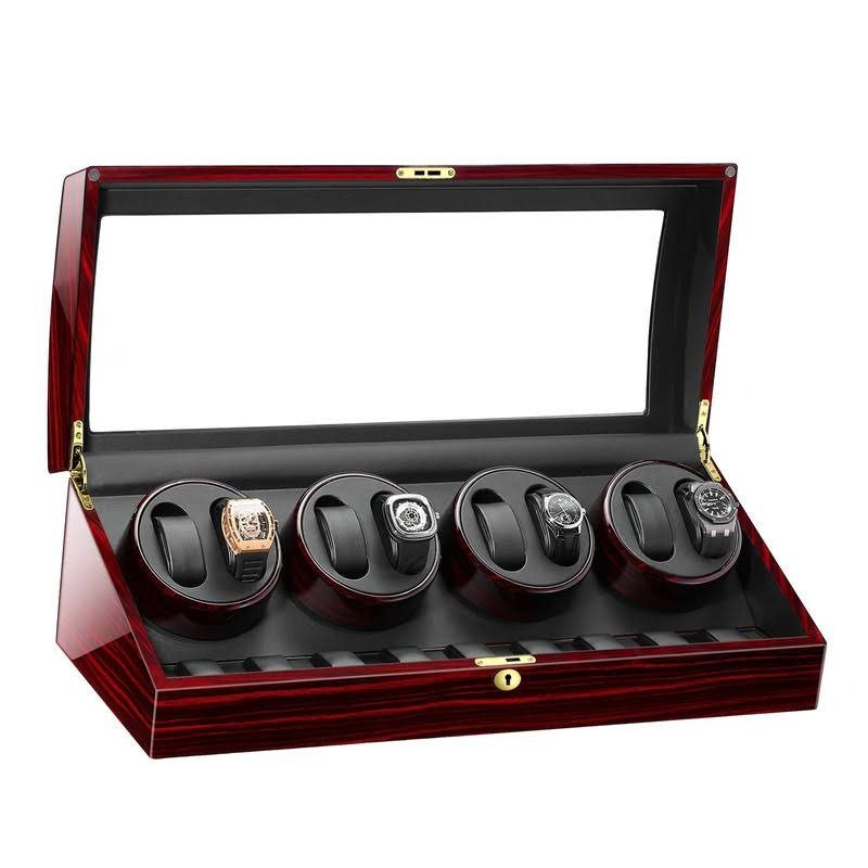 Watch Automatic Watch Winder Case 4 Rotation Mode ,With 8 Watch Winder ...
