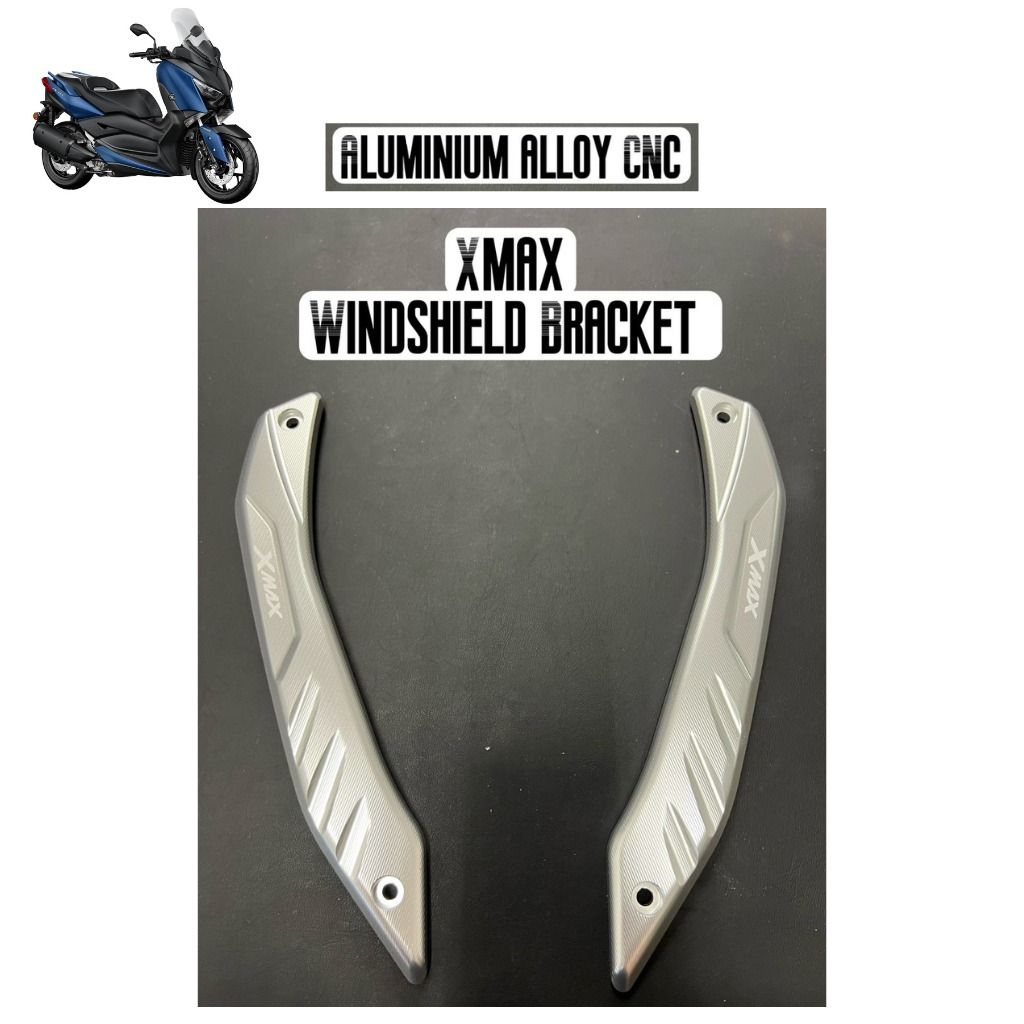 Xmax V1 windshield bracket cover Aluminum CNC, Motorcycles, Motorcycle ...