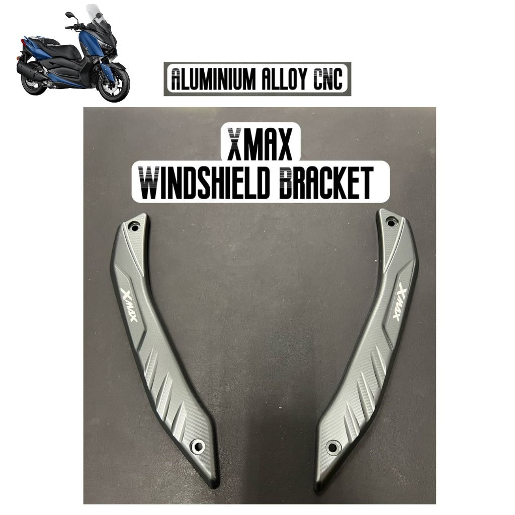 Xmax V1 windshield bracket cover Aluminum CNC, Motorcycles, Motorcycle ...