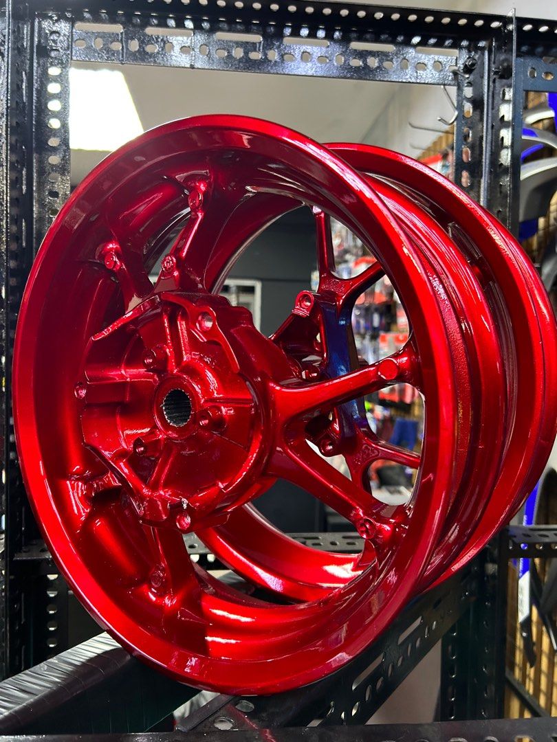 Yamaha Aerox Rim Candy Red, Motorcycles, Motorcycle Accessories on ...