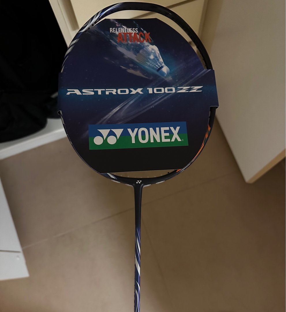 Yonex Astrox 100zz Navy Blue, Sports Equipment, Sports & Games, Racket ...
