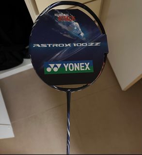 Yonex Astrox 100zz Navy Blue, Sports Equipment, Sports & Games, Racket ...