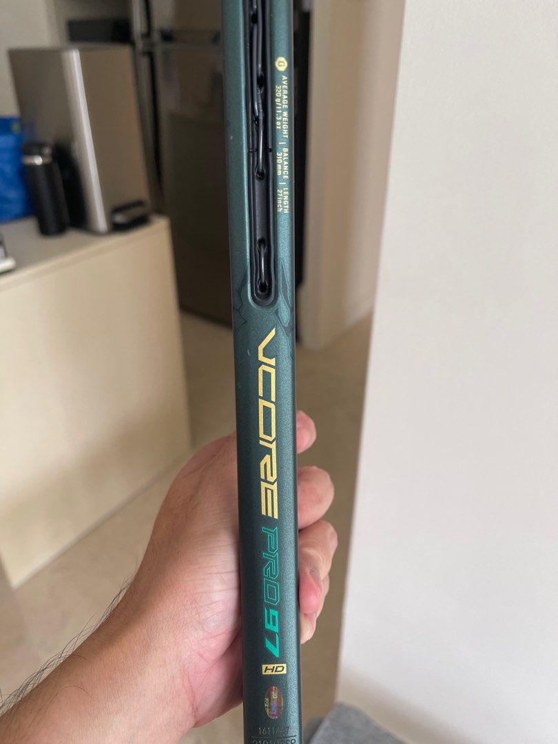 Yonex Vcore Pro 97 HD tennis racquet, Sports Equipment, Sports & Games ...
