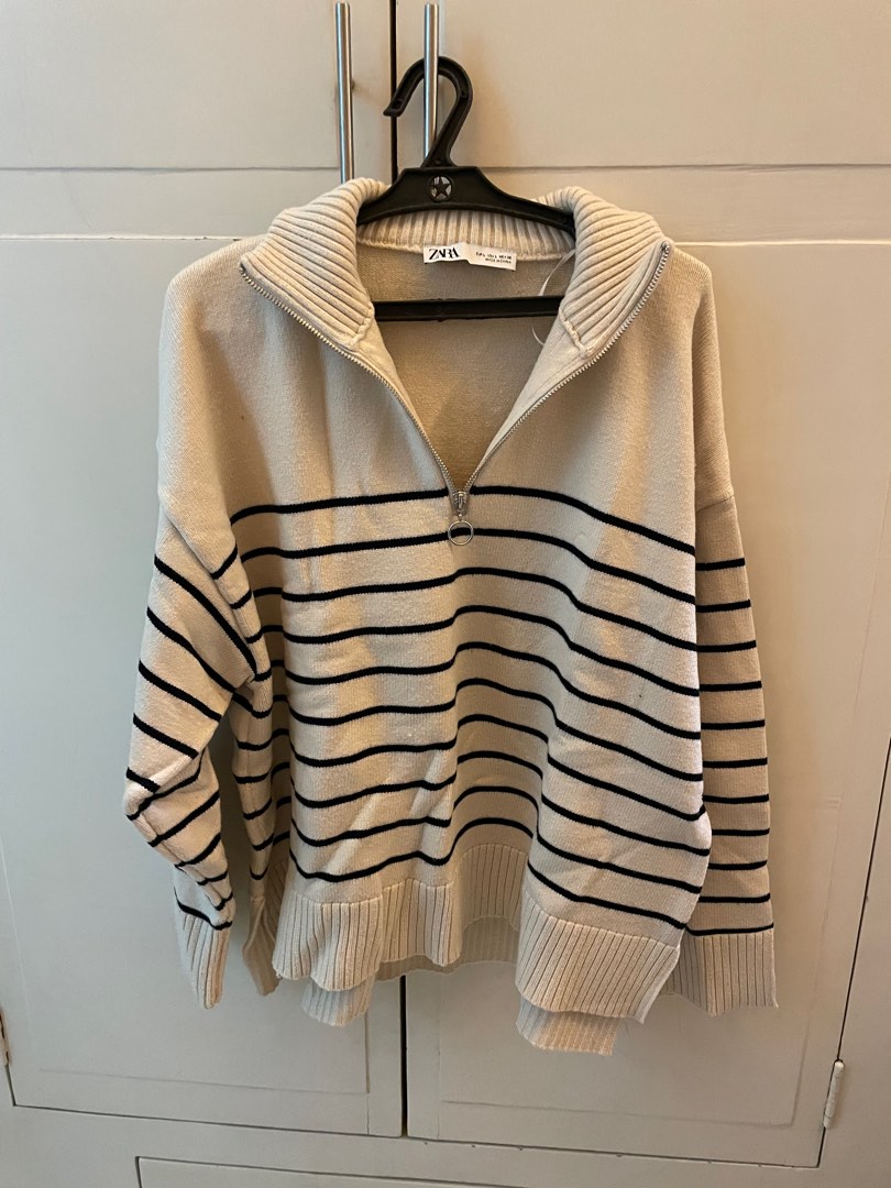 Zara Half Zip Sweater on Carousell