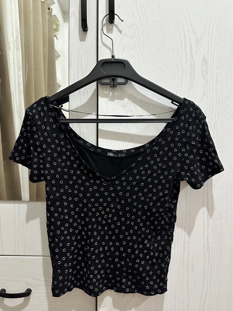 Zara heart top on Carousell