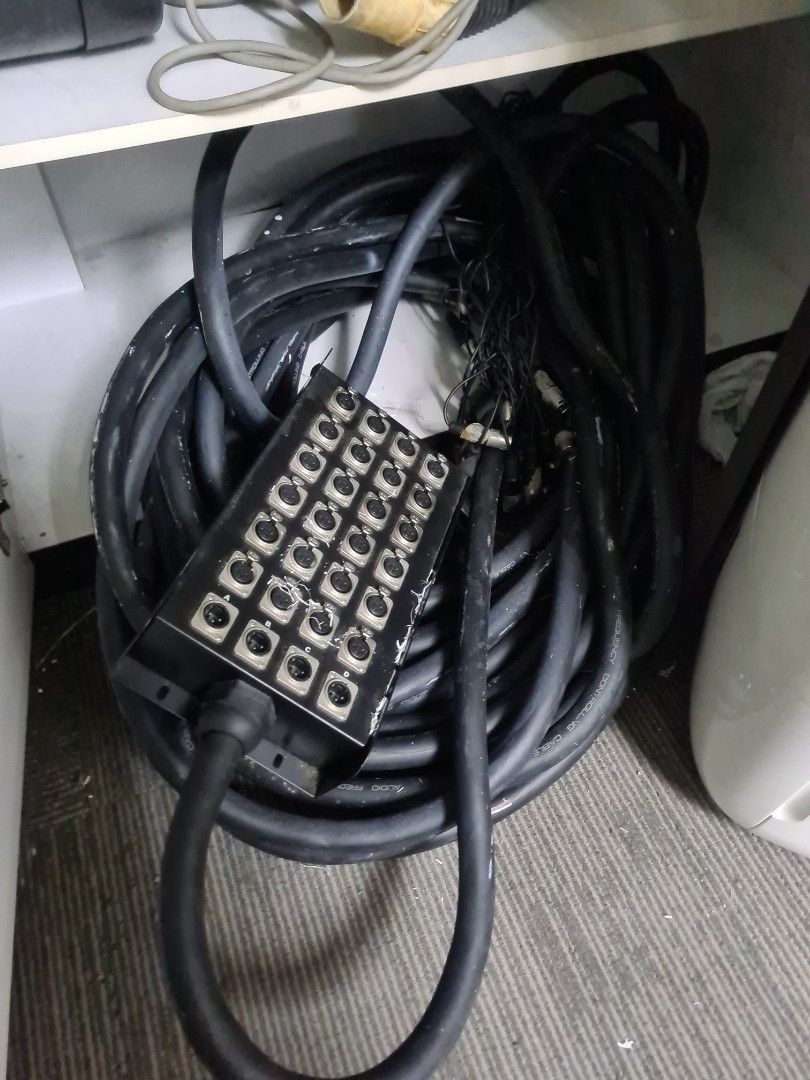 100FT 23 + 4 Channel XLR Multicore Snake Custom Audio Cable. Box Very ...