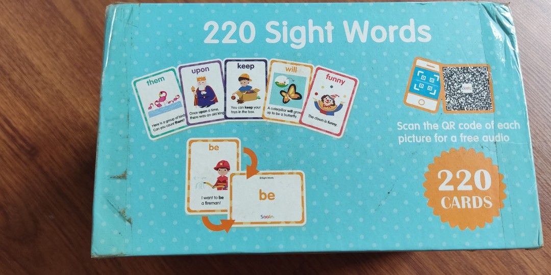 220 sight words for strong early reader, Hobbies & Toys, Books ...