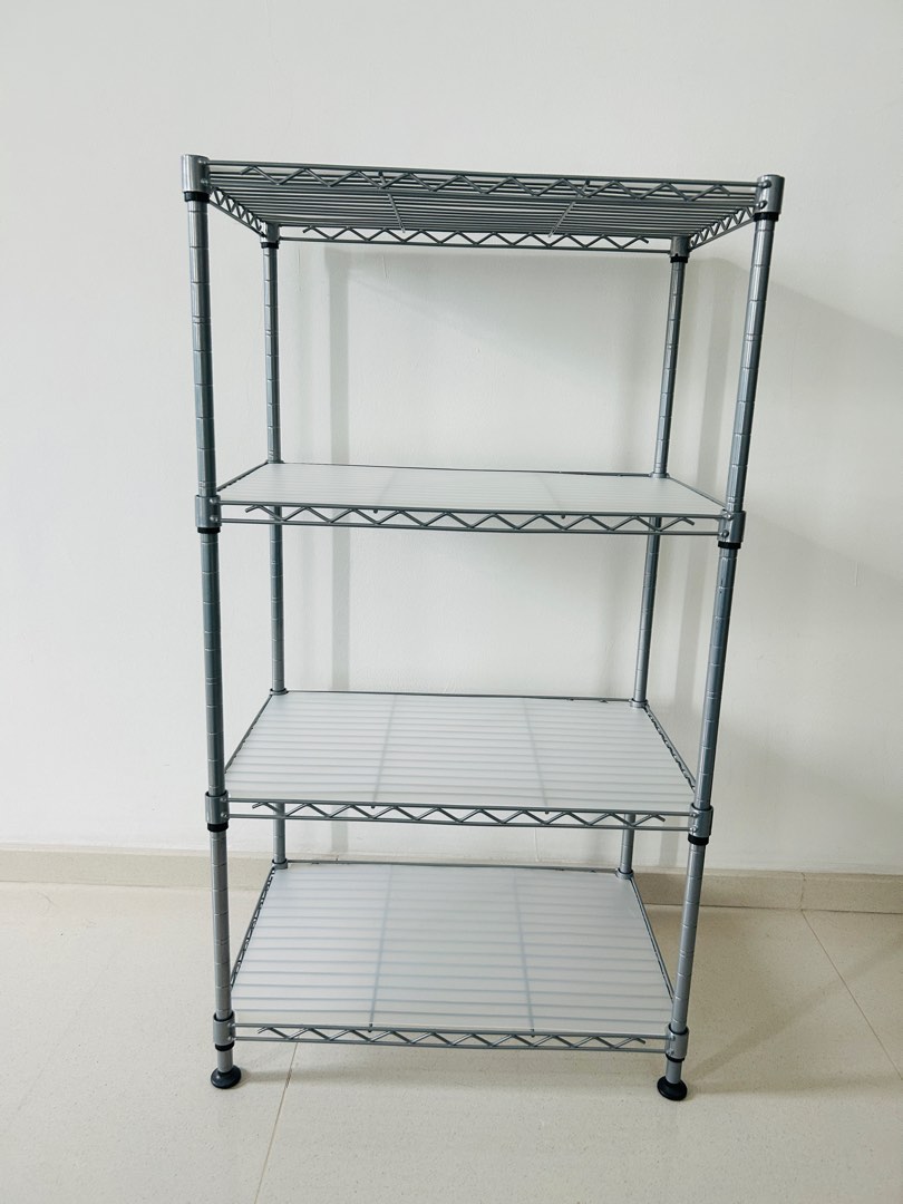 4 tier metal rack, Furniture & Home Living, Furniture, Shelves ...
