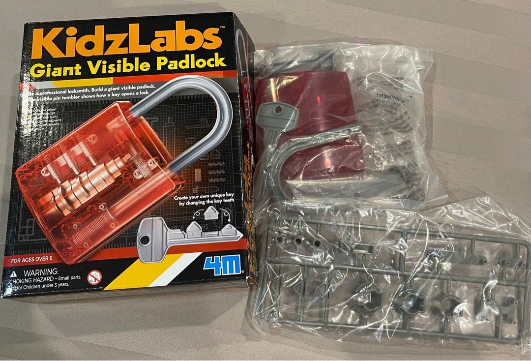 4M Kidz Labs Giant Visible Padlock, Hobbies & Toys, Toys & Games on ...