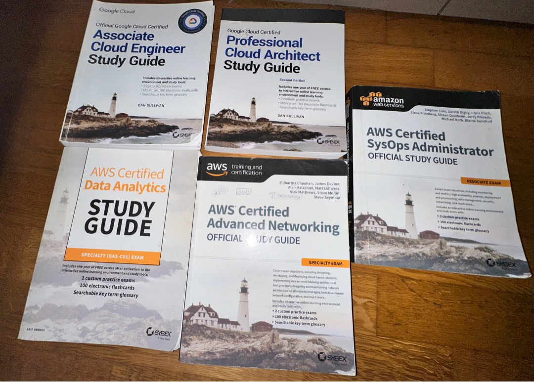 5X AWS and Google Cloud certification Prep Guides for Giveaway, Hobbies & Toys, Books ...