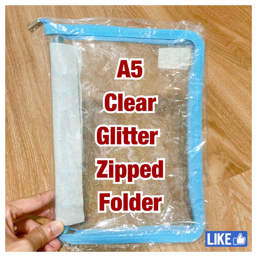 A5 clear folder zip, Hobbies & Toys, Stationery & Craft, Stationery ...
