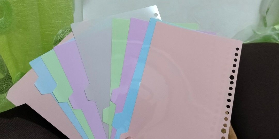 A5 Filler Binder Divider 4pcs, Hobbies & Toys, Books & Magazines ...