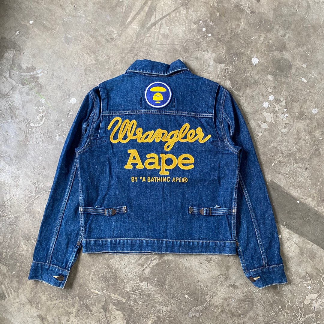 Aape - Wrangler - Denim Trucker Jacket, Men's Fashion, Coats, Jackets ...