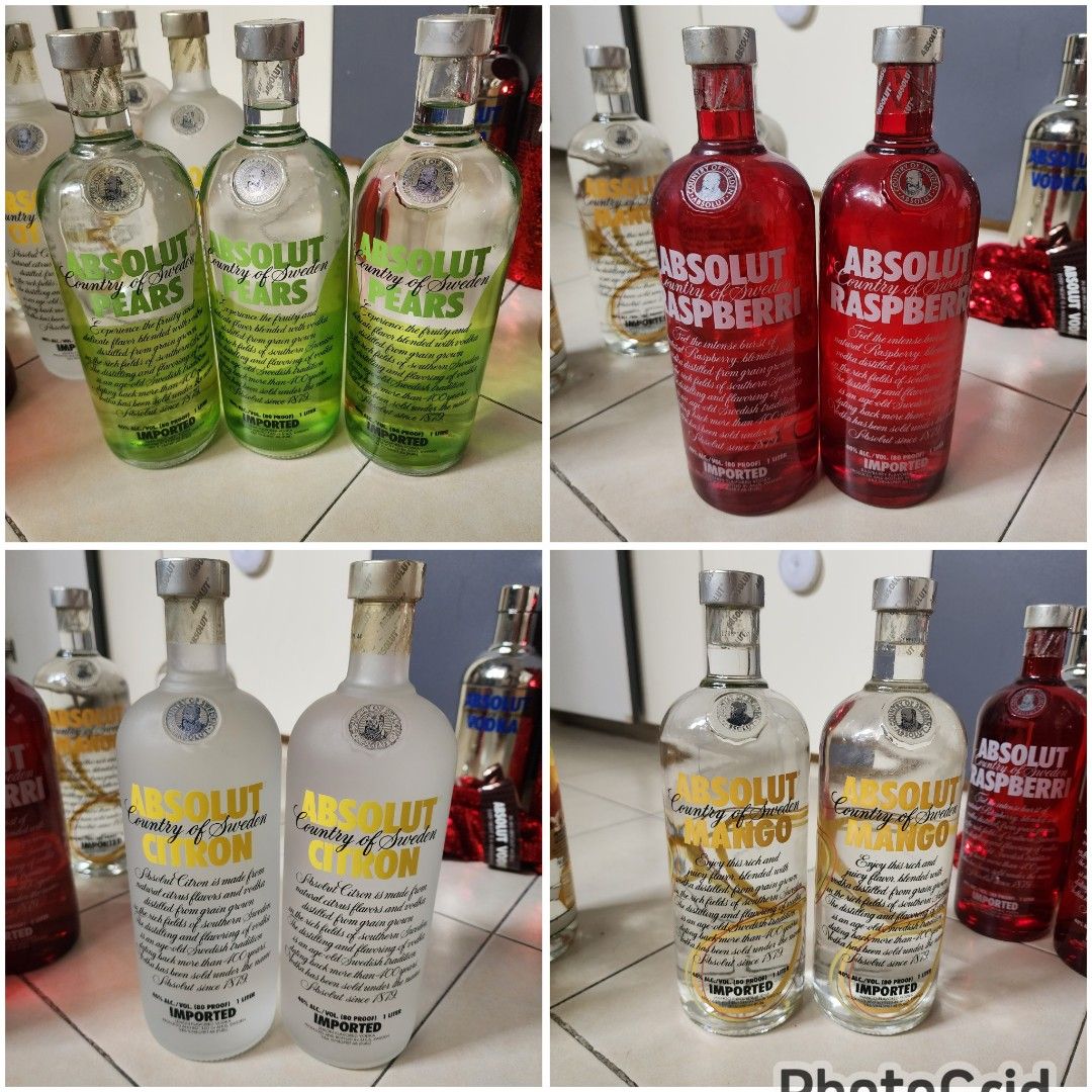 Absolut Vodka bottles many types, Food & Drinks, Alcoholic Beverages on ...