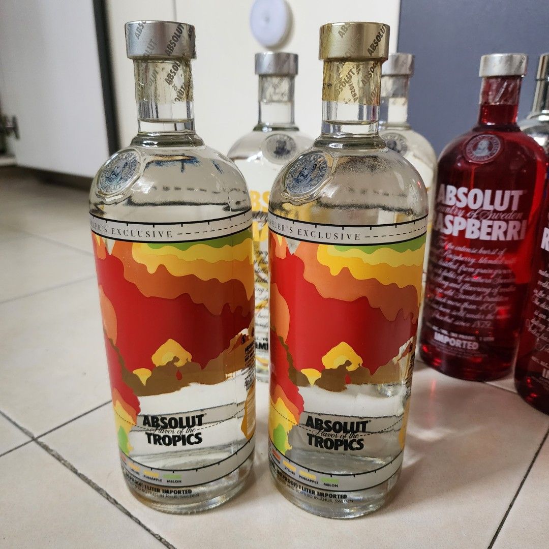 Absolut Vodka bottles many types, Food & Drinks, Alcoholic Beverages on ...