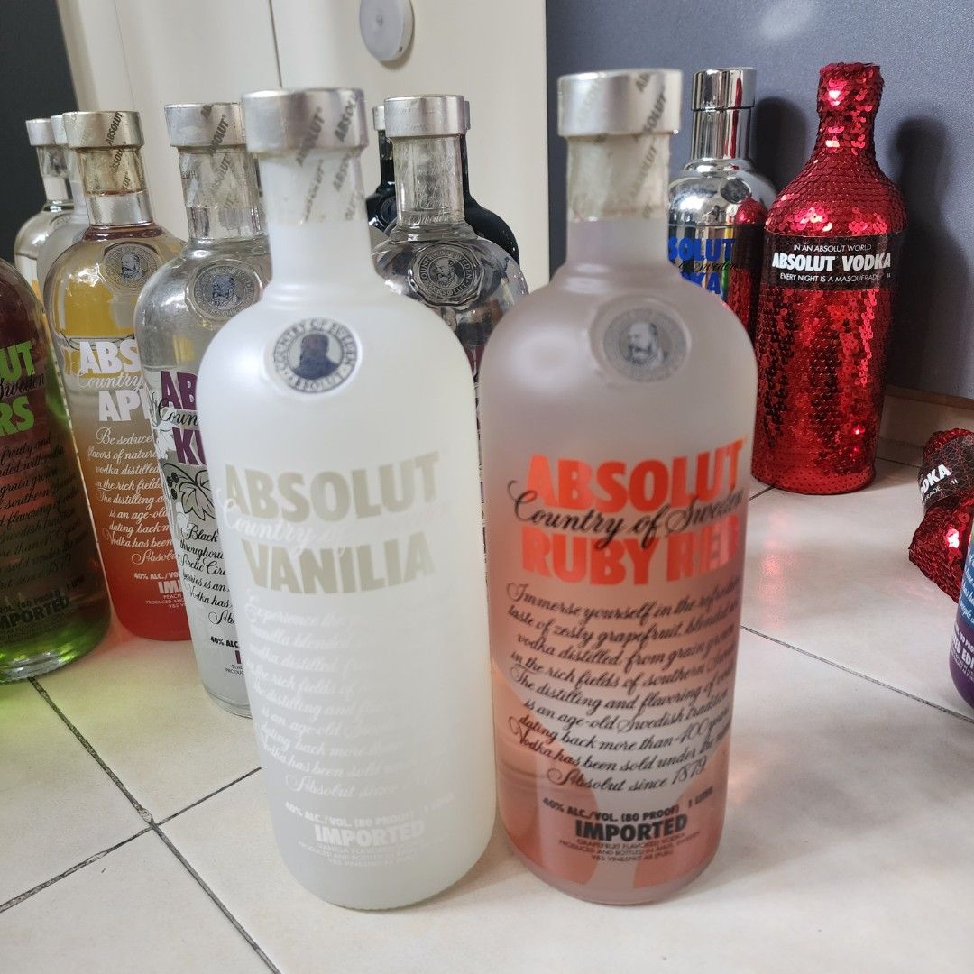 Absolut Vodka bottles many types, Food & Drinks, Alcoholic Beverages on ...