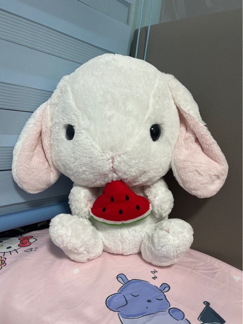 Amuse Pote Usa Loppy White Bunny Watermelon, Hobbies & Toys, Toys ...