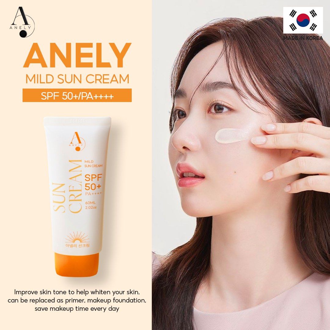Anely Sun Cream, Beauty & Personal Care, Face, Face Care on Carousell