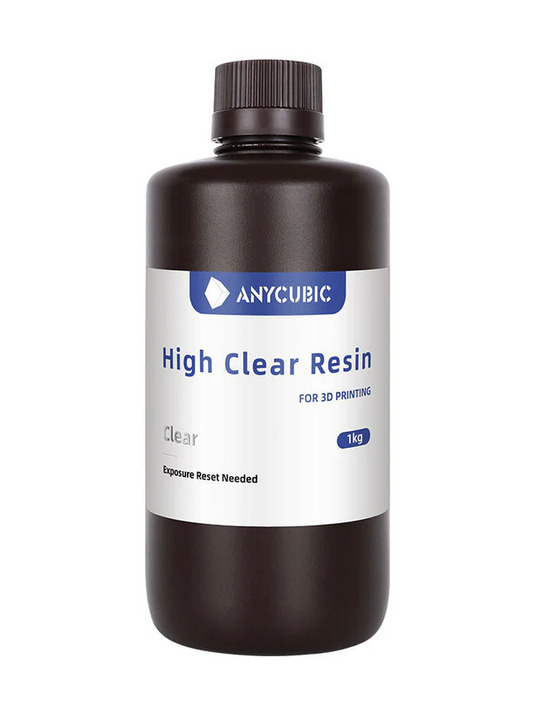 Anycubic High Clear 3D Printing Resin 1KG, Yellowing Resistant, High ...