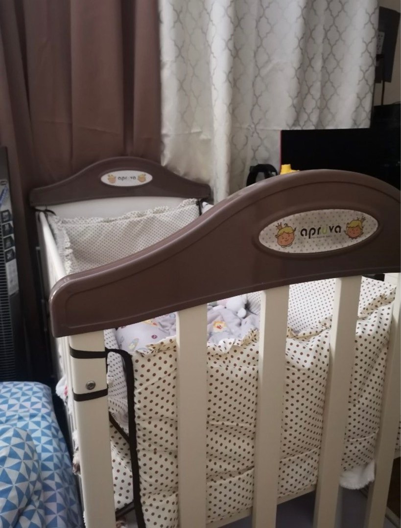 Apruva Metal Crib / Playpen on Carousell