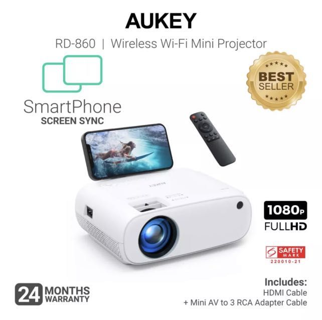 Aukey Projector, TV & Home Appliances, TV & Entertainment, Projectors ...