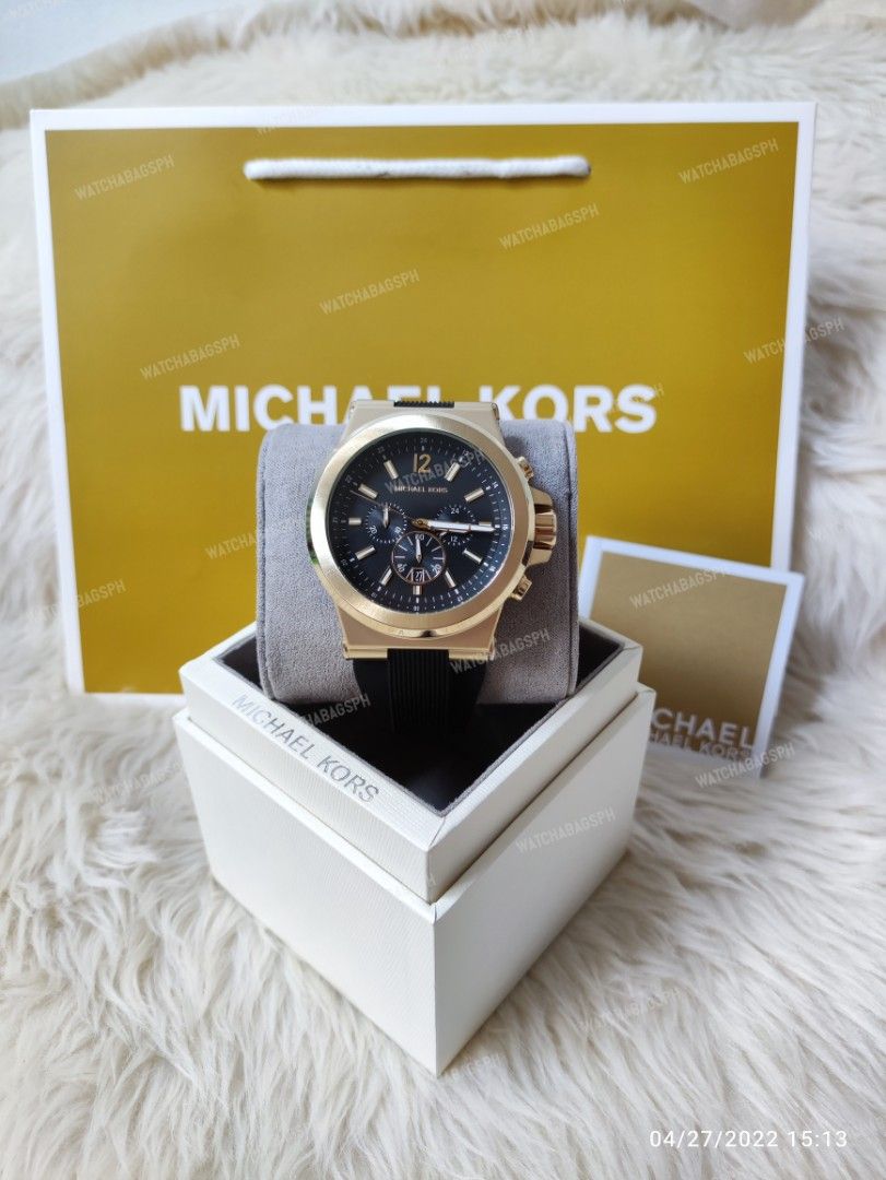 AUTHENTIC MK8445 DYLAN OVERSIZED ROSEGOLD WATCH on Carousell