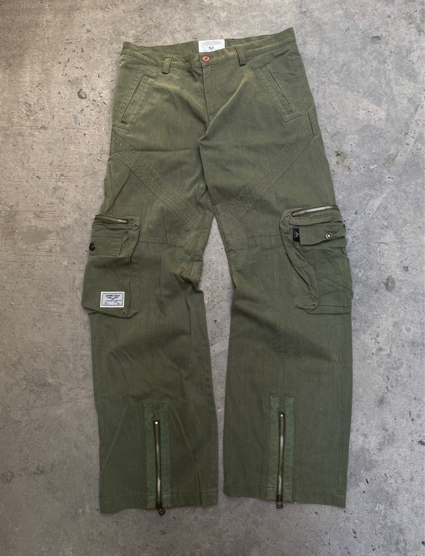 AVIREX MILITARY CARGO PANTS, Men's Fashion, Bottoms, Trousers on Carousell