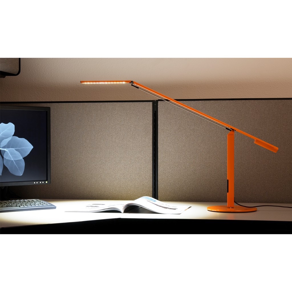 Award winning Koncept Equo LED Desk Lamp Table Light (Orange ...