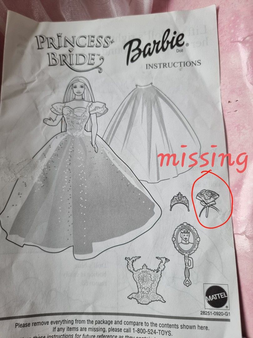 Barbie Princess Bridge doll, Hobbies & Toys, Toys & Games on Carousell