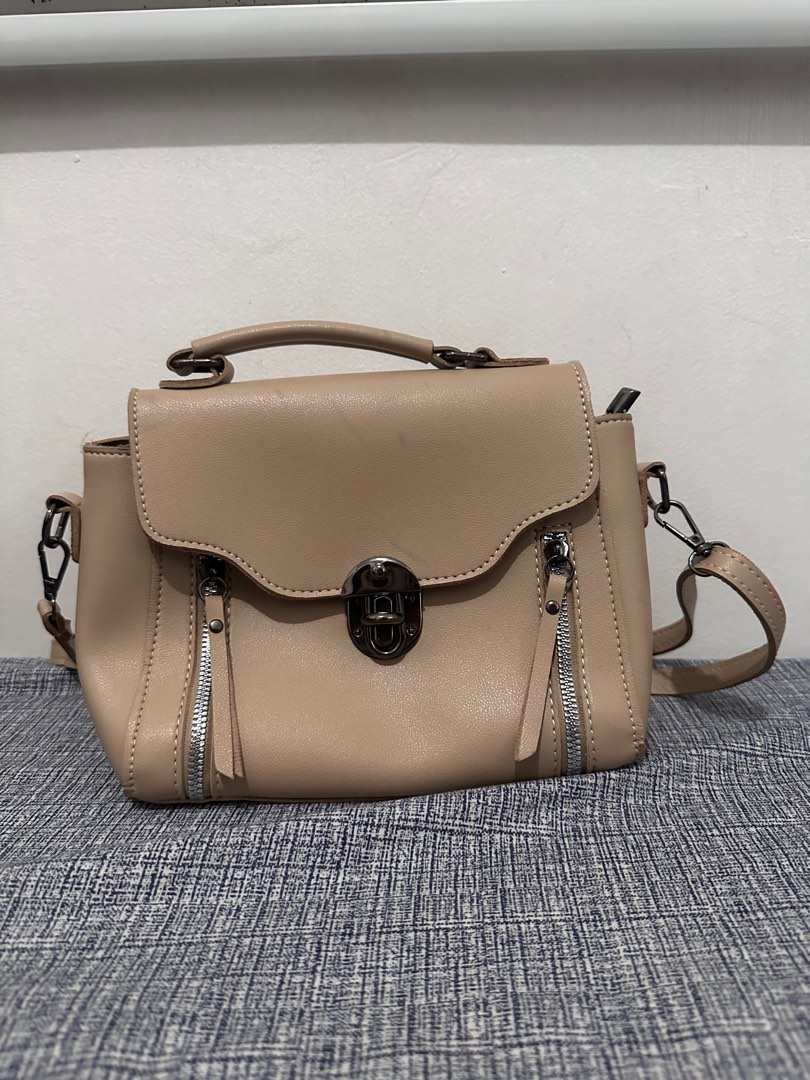 Beige Cross Body Bag on Carousell