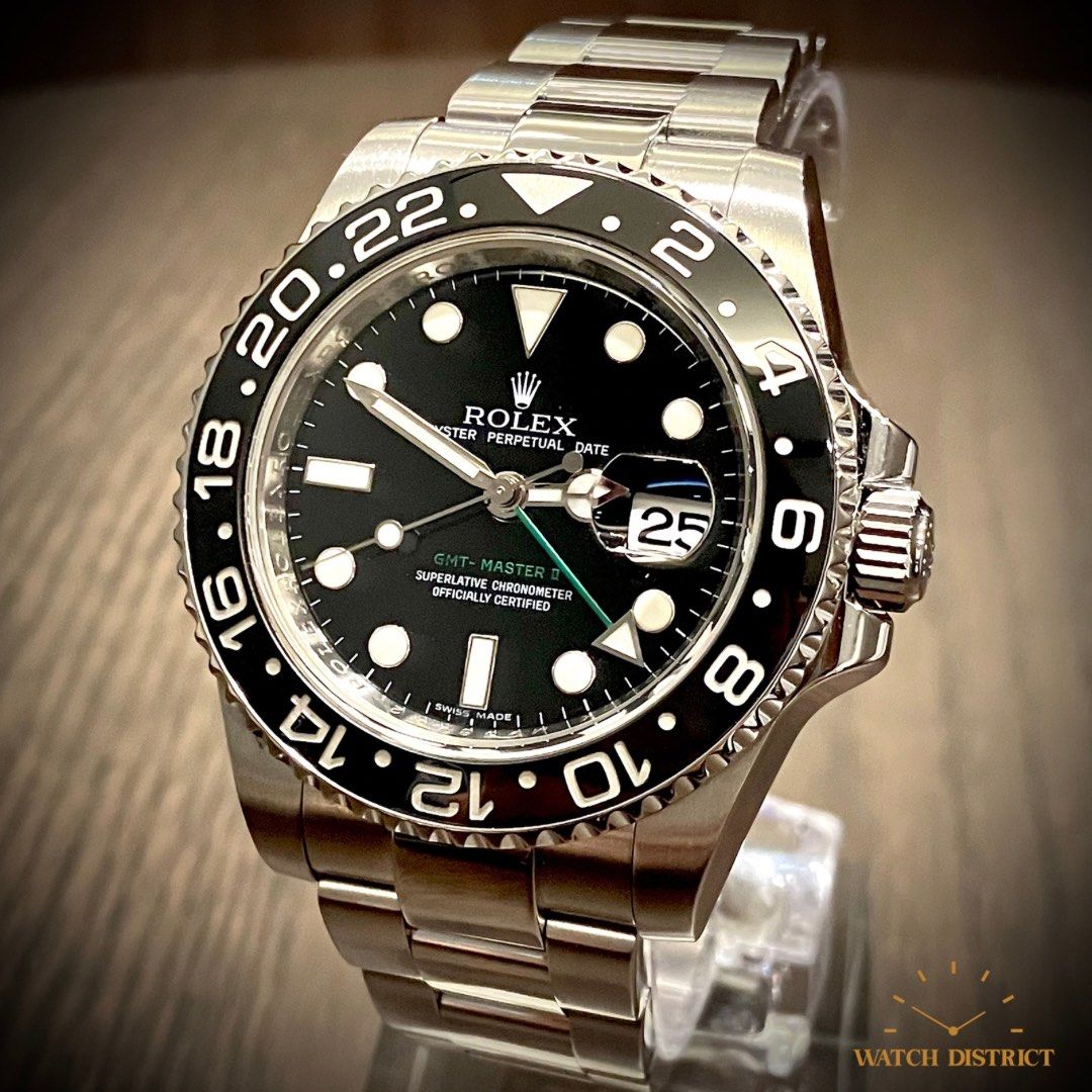 BEST Rolex GMT Master II Black 116710LN 2008 FULL SET, Luxury, Watches ...