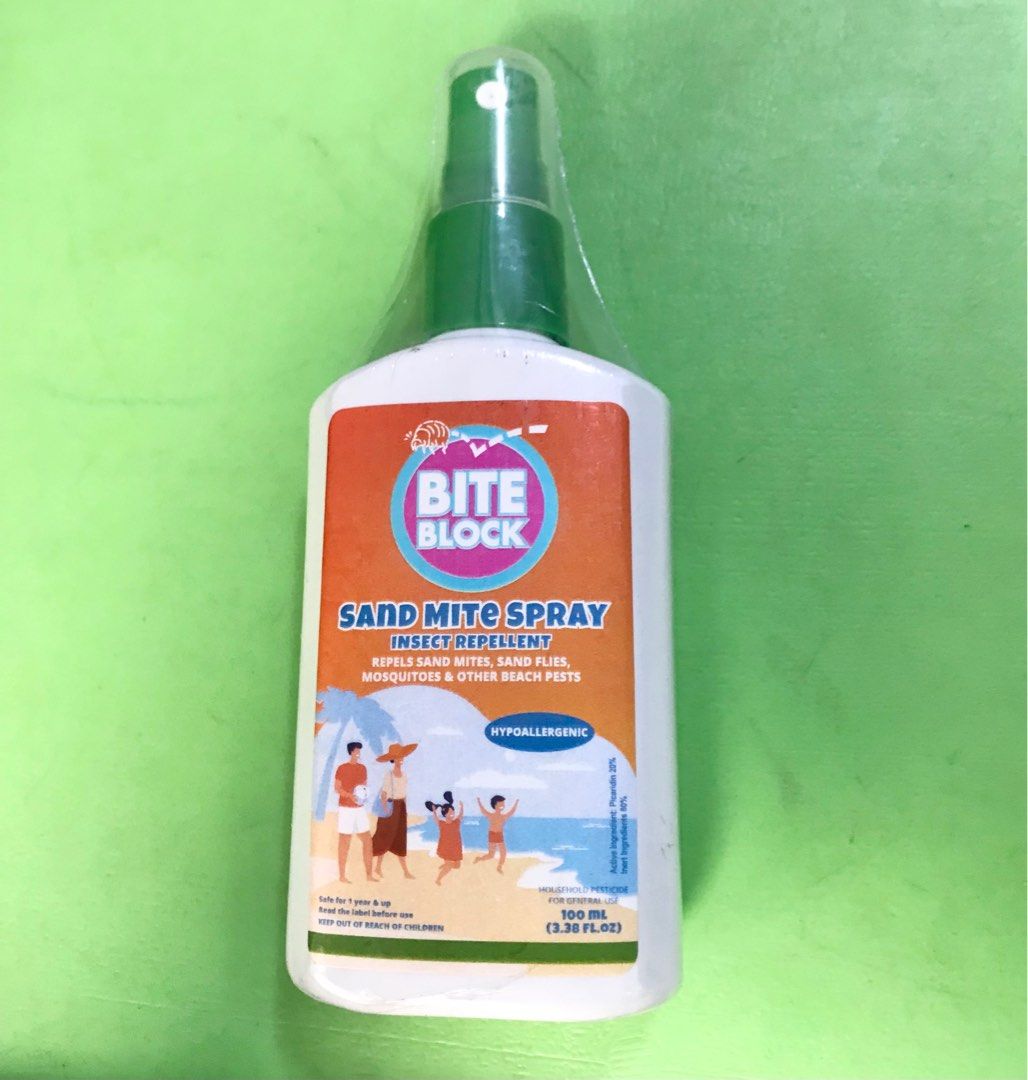 Bite Block Sand Mite Spray, Beauty & Personal Care, Bath & Body, Body ...