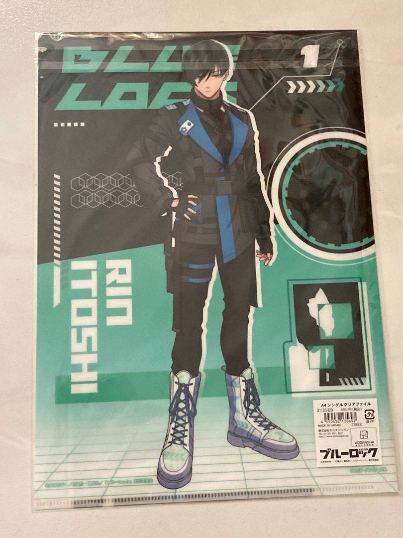 Bluelock cyberpunk Japan official A4 file Rin Itoshi, Hobbies & Toys ...