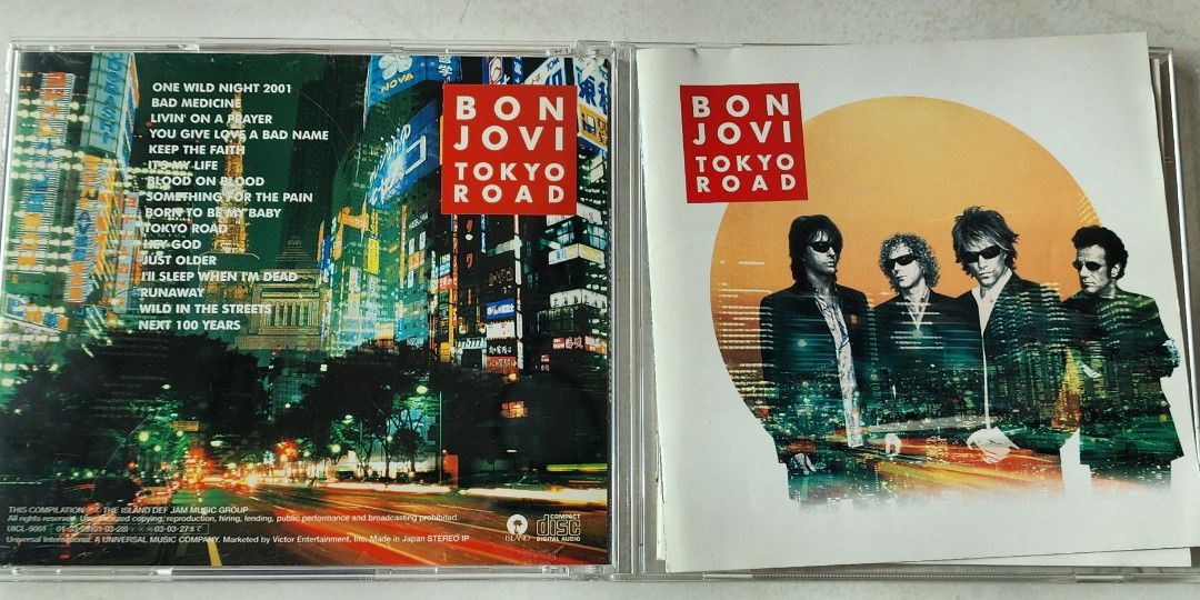 Bon Jovi ~ Tokyo Road ( PRINTED IN JAPAN ) CD + CD SINGLE, Hobbies ...