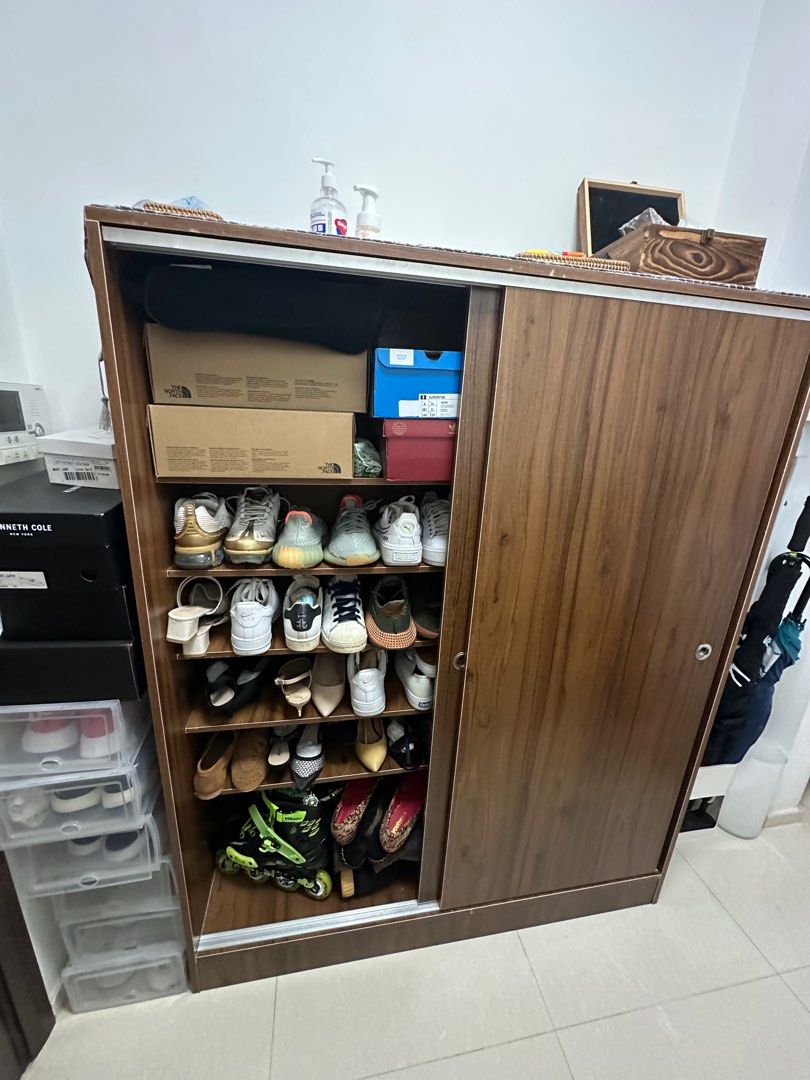 Brown shoe rack, Furniture & Home Living, Furniture, Shelves, Cabinets ...