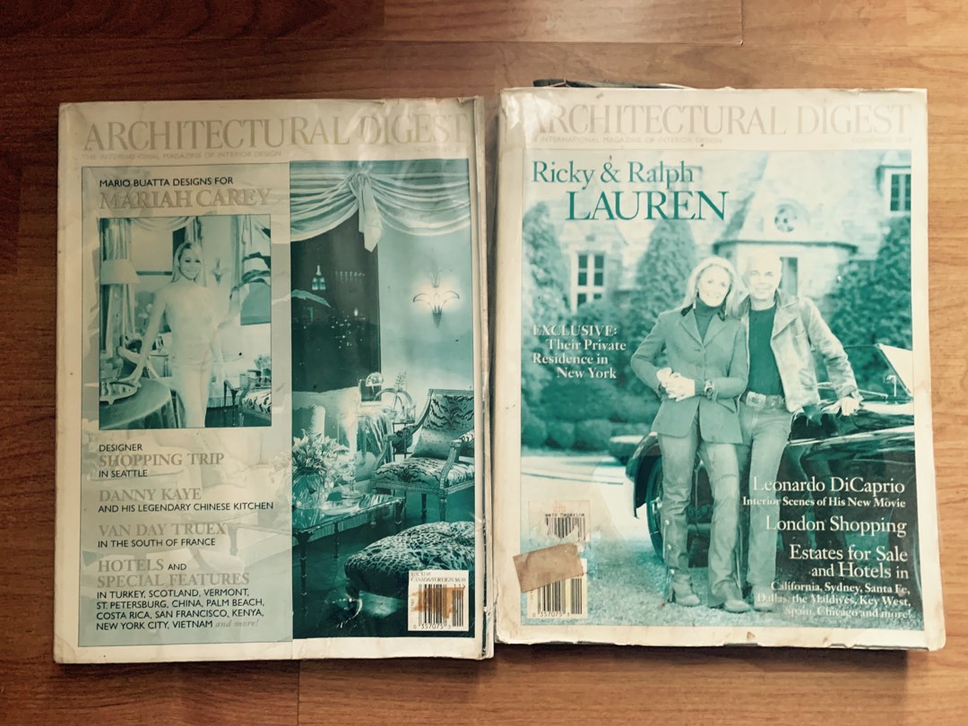 Buy 1 Take 1 Vintage Architectural Digest Magazines, Hobbies & Toys ...