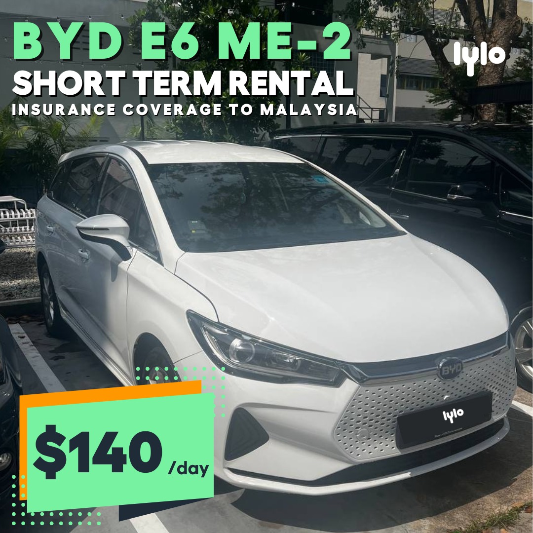 BYD e6 ME-2 Short Term Rental, Cars, Car Rental on Carousell