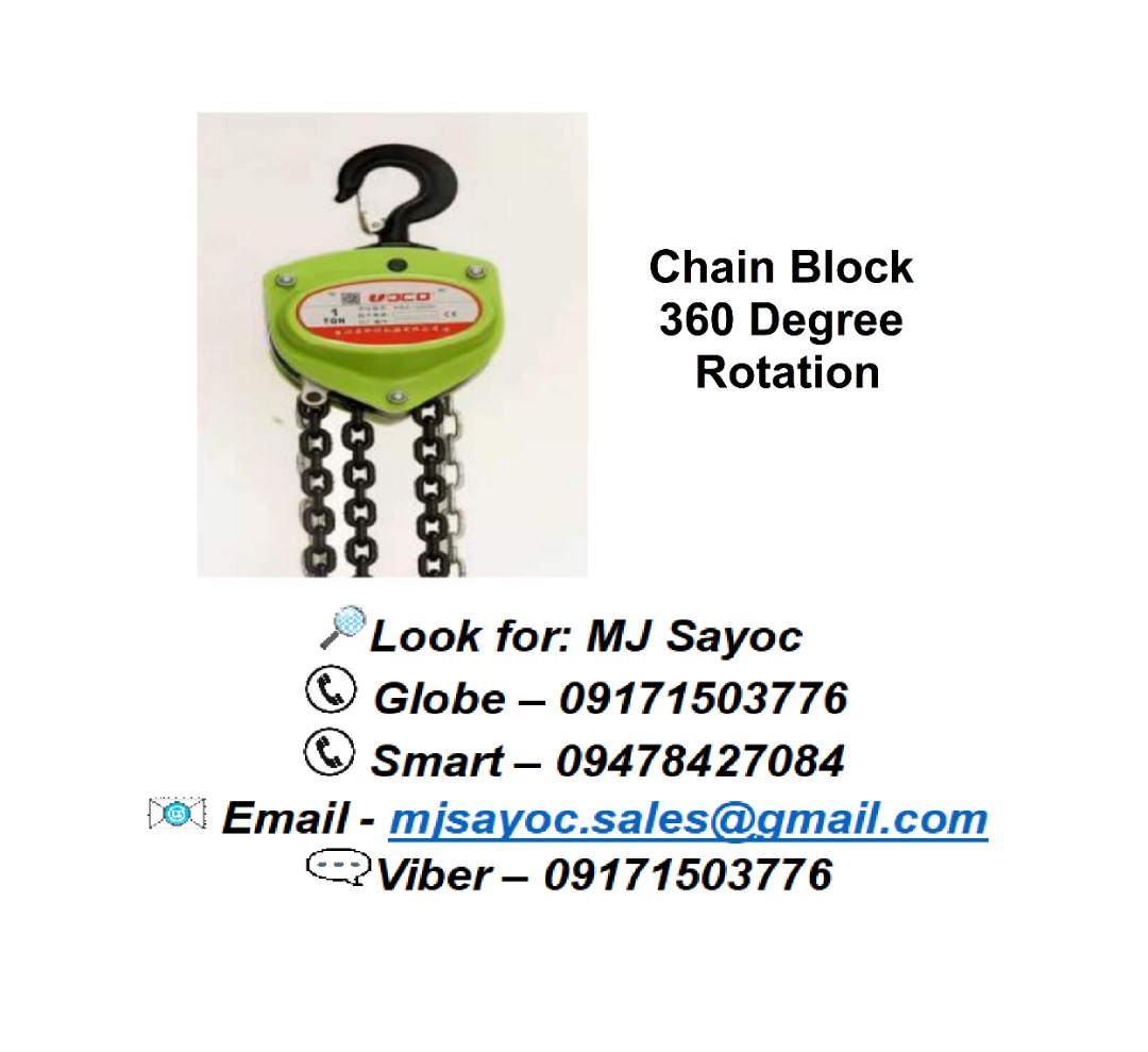 Chain Block 360 Degree Rotation, Commercial & Industrial, Construction ...