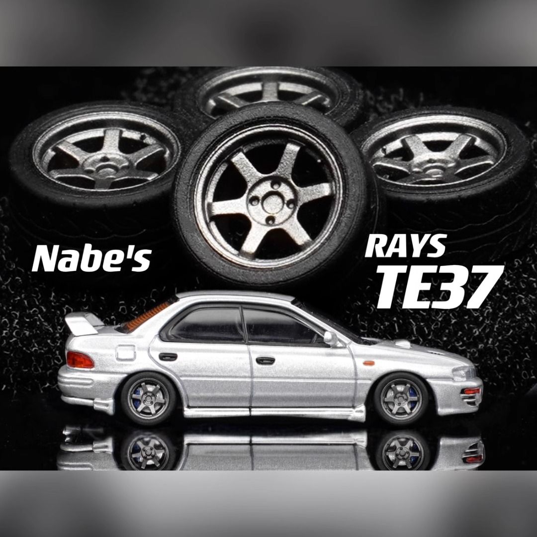 Chika Nabe's SSR TF1 TE37 Sonic 8.5mm for 1/64 Scale Custom Wheel ...